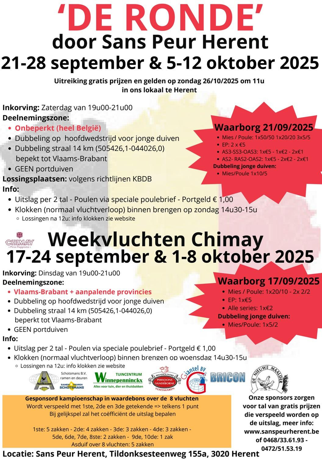 Overzicht/Info/Uitslag RON... | Pitts - Pigeons Into The Sky